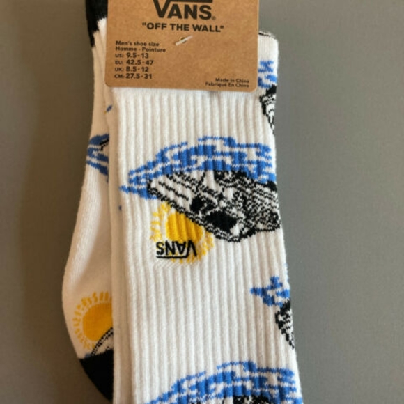 Vans | Underwear & Socks | New Vans Ocean Van Oasis White Crew Size 95 ...